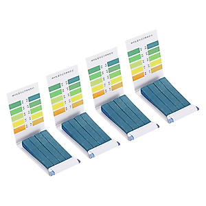 PATIKIL PH Test Strips 0.5-5, 4 Pack 320 Indicator Papers Litmus Tester for Water Food Soil Alkaline Acid Testing