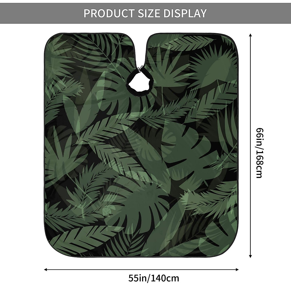 Custom Professional Salon Barber Cape Personalized Hair Cutting Cape with Closure Snap Customized Hairdressing Apron for Barbershop Home (55 x 66 inch)