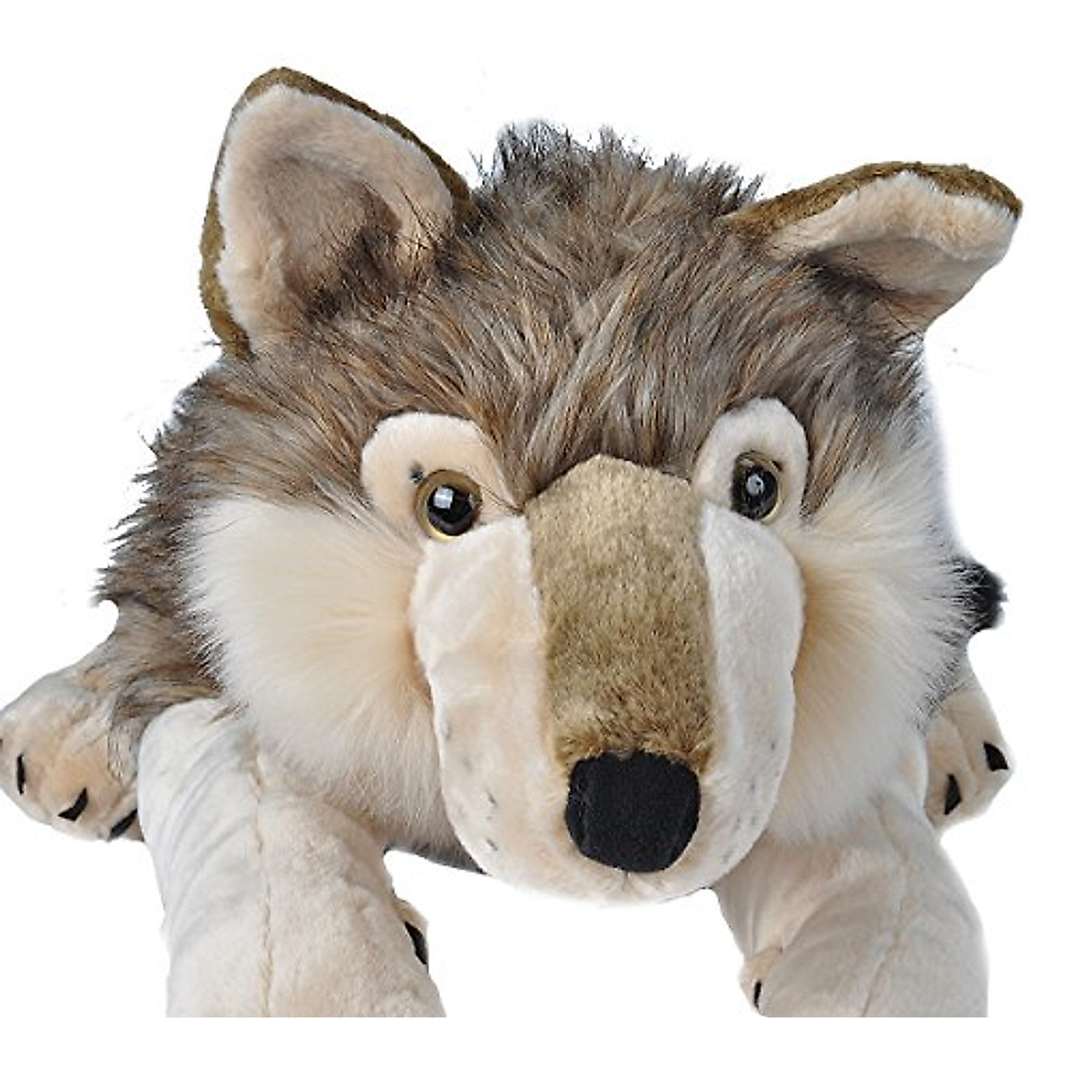 Wild Republic Jumbo Wolf Plush, Giant Stuffed Animal, Plush Toy, Gifts for Kids, 30 Inches