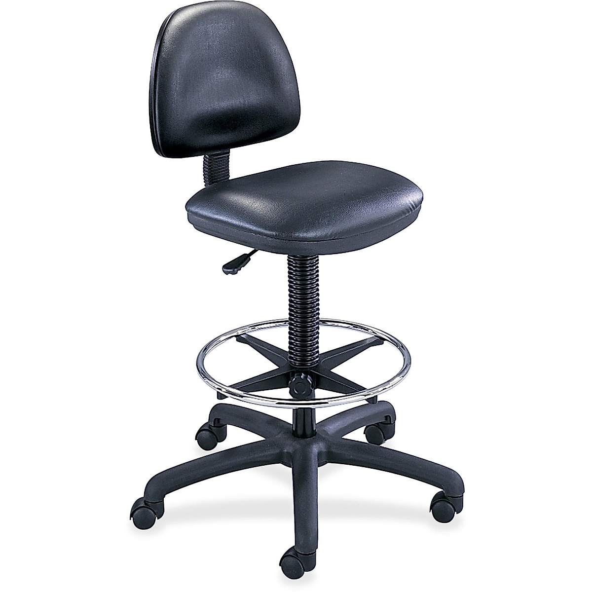 Safco Products Precision Vinyl Extended-Height Chair 3406BV, Height Adjustable, Durable Vinyl, Thick Padded Seat