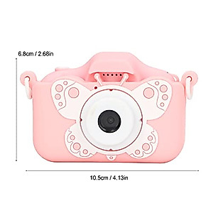 TYTOGE Kids Camera 20MP Pink Cartoon Style Video Recording Easy Operation Child Camera for Photo Game Outdoor