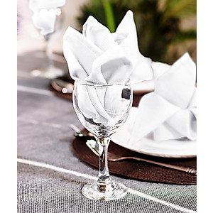 Utopia Home White Cloth Napkins (12 Pack, 18x18 Inches), Ideal Dinner Napkins for Party, Wedding and Lunch/Dinner