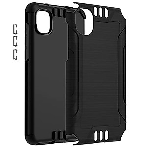 HRWireless Compatible for TCL A3 A509DL Phone Case 5.5" (Not for X Version), TCL A3 Case with Premium Original Minimalistic Design for Shock Absorption, Accidental Drop, Scratche, Hybrid Unisex Cover