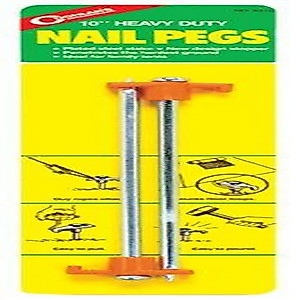 Coghlan's Nail Tent Pegs, 10-Inch, 2-Pack