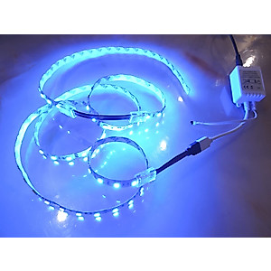 GXILEE 4 pin LED Connectors,10 Pack Solderless Track Lighting Connectors, Transparent 4 Pin LED Lights Connector for 10mm Wide 2835 5050 RGB Strip, includes 16.4ft 22 Gauge LED Extension Cable