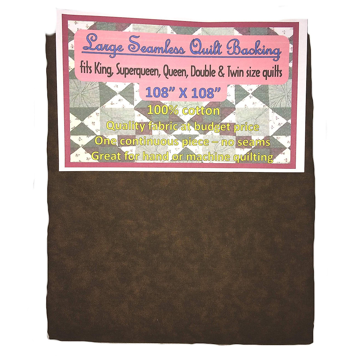 Quilt Backing, Large, Seamless, C44395-714, Partridge Brown, from AQCO