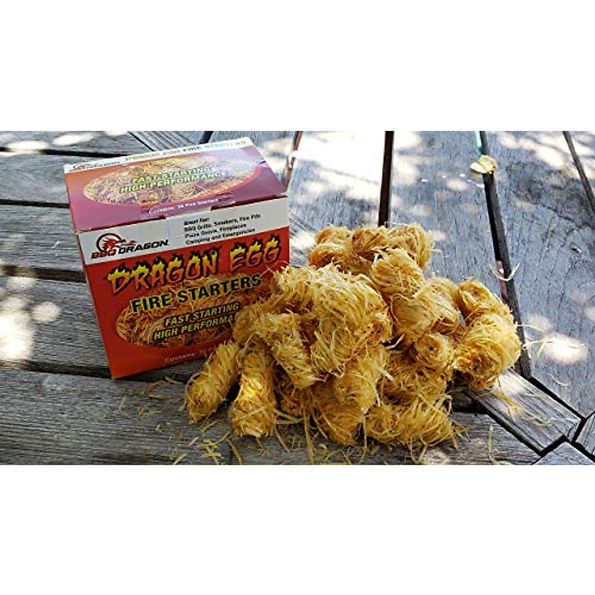 BBQ Dragon Egg Fire Starter-32 Pack Fire Starters for Fireplace-Ultra Fast, Long Lasting Charcoal Starter-Waterproof, Natural Fire Starters for Wood Stove, Campfire, Fire Pit, Charcoal Grill, Fatwood