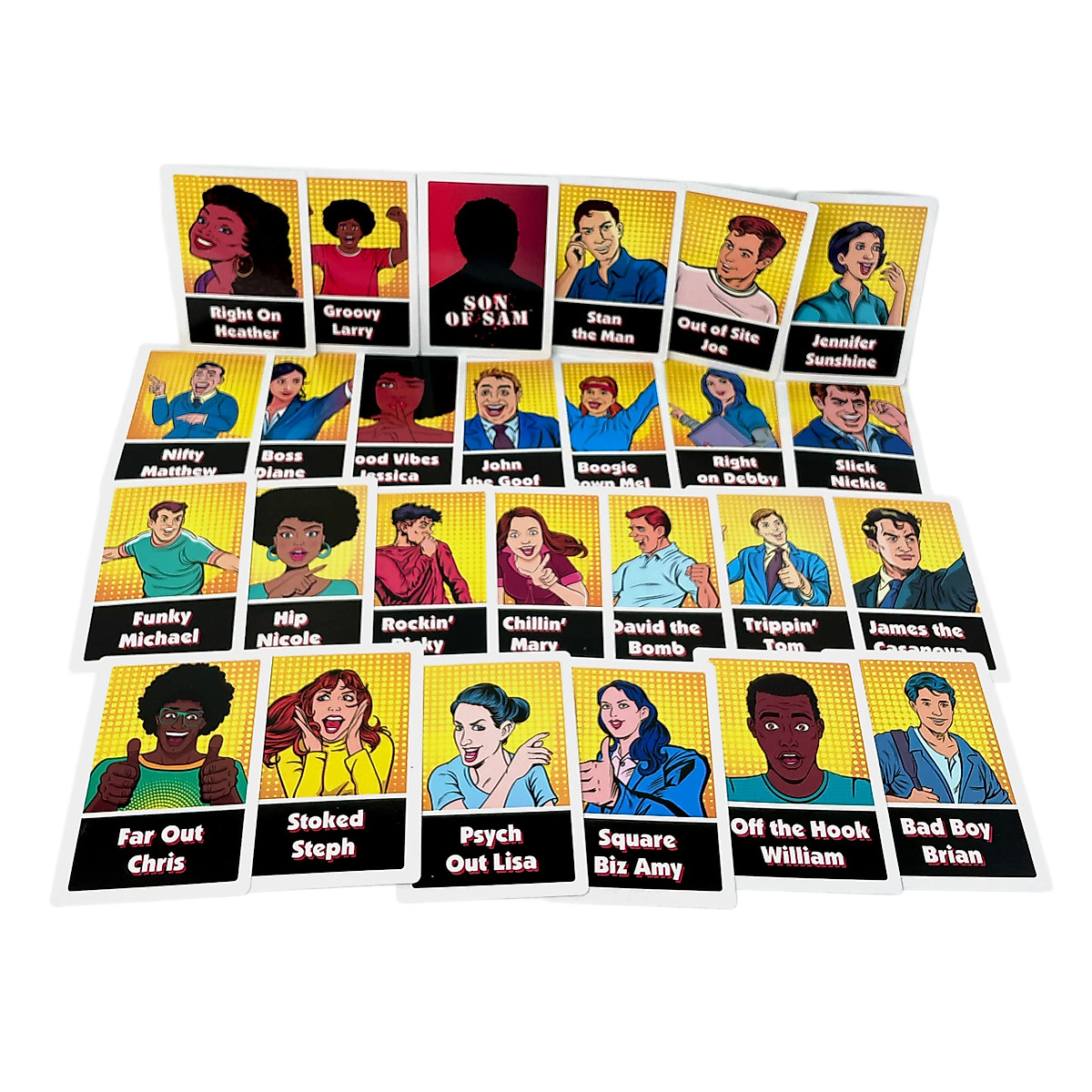 Regal Games - Son of Sam - Murder Mystery Card Game - for Holidays, Game Nights, and Parties - 5”x 2” Card Size - 54 Count - Up to 26 Players, Ages 12+