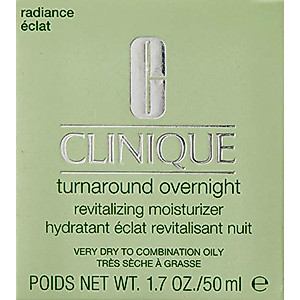 Clinique Turnaround Overnight Revitalizing Moisturizer for Women, 1.7 Ounce