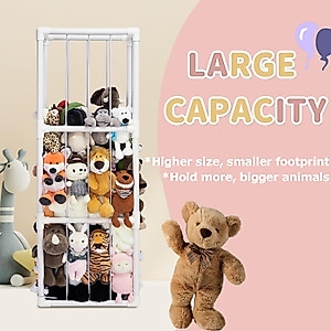 HAVEDAWN Original Stuffed Animal Zoo, Large Stuffed Animals Storage, Toy Storage Organizer for Plush Toy Holder, Perfect Stuffed Animals Ideas for Toddler Boys Girls, Nursery Play Room
