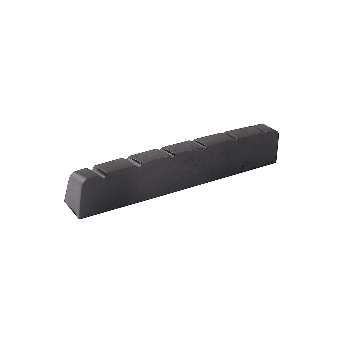 Metallor 6 String Graphite Guitar Nut Pre-Slotted Top Nut Compatible with Les Paul LP SG Style Electric Guitar or Acoustic Guitar Black 43 x 9 x 6mm Set of 2pcs.