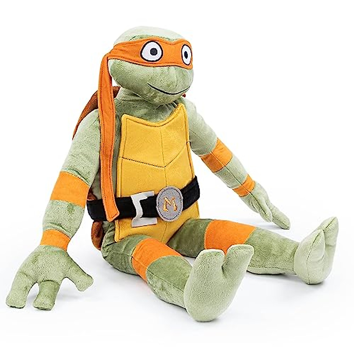 Nickelodeon Teenage Mutant Ninja Turtles Michaelangelo Plush Pillow Buddy - Super Soft Stuffed Character Pillow - Polyester Microfiber, 26 Inches