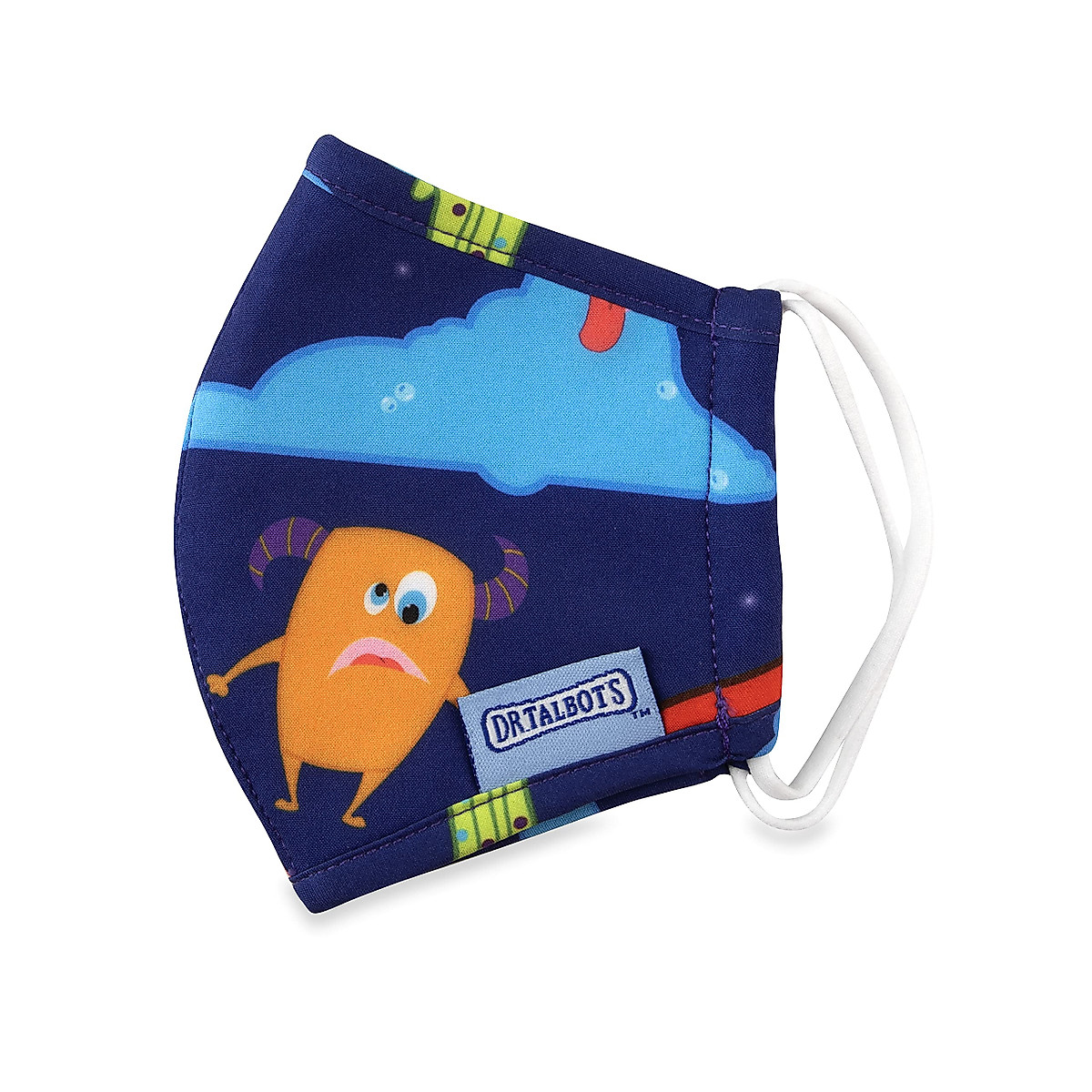 Dr. Talbot's Kid’s Washable Cloth Cup Face Mask for Personal Health by Nuby, Monsters, 2-5 Years Old Kids