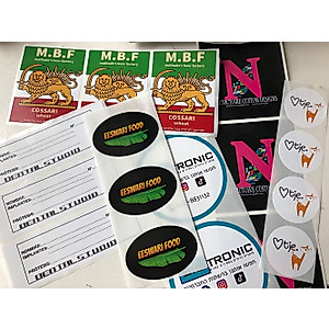 100-500 Pack Custom Stickers Personalized Labels, Customized Stickers with Any Image Logo and Text. Custom Stickers for Business Logo Thank You Labels