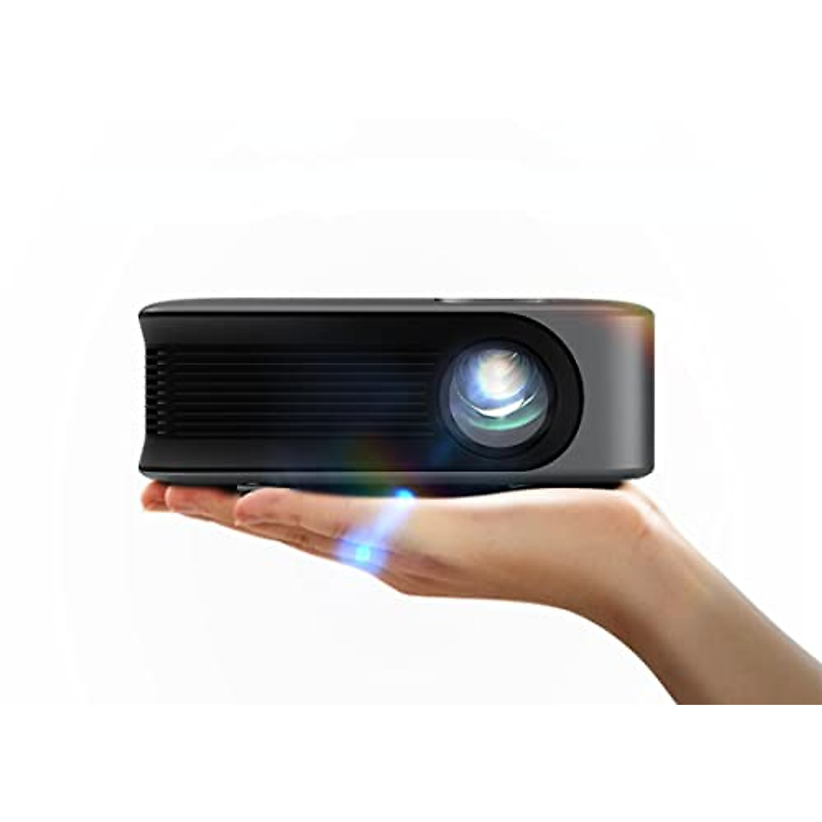 NarcNton Projector Smart TV WiFi Portable Home Theater Cinema Battery Sync Mobile Phone Beam LED Projector Suitable for 4k Movie Projector A30C-Battery