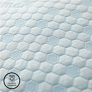 Dearfoams Cool Knit Nylon Infused Bed Pillows, Standard/Queen Size 20"x28", 2 Count