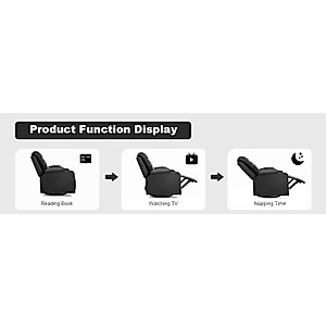 COMHOMA Leather Recliner Modern Loveseat Sofa, 2 Leather Recliner Chair,Modern Small Sofa Couch,2 Seater PU Loveseat,Modern Couches for Living Room with Drink Holders Living Room Chair Loveseat Sofa