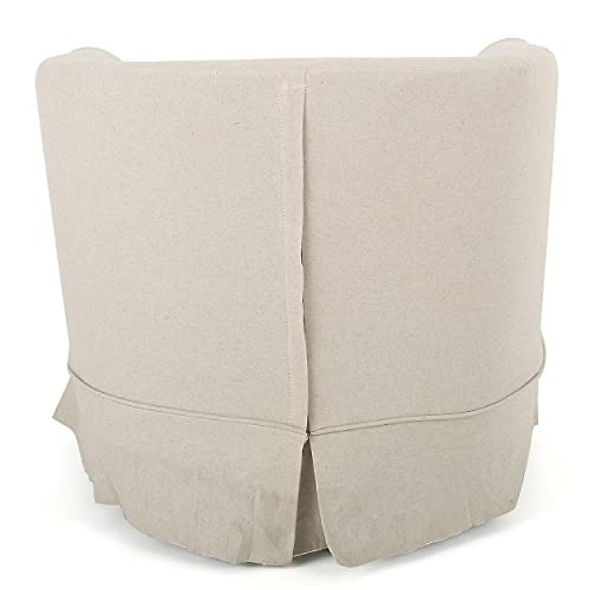 Christopher Knight Home Cecilia Swivel Chair with Loose Cover, Natural Fabric, Dimensions: 28.74”D x 27.50”W x 27.17”H