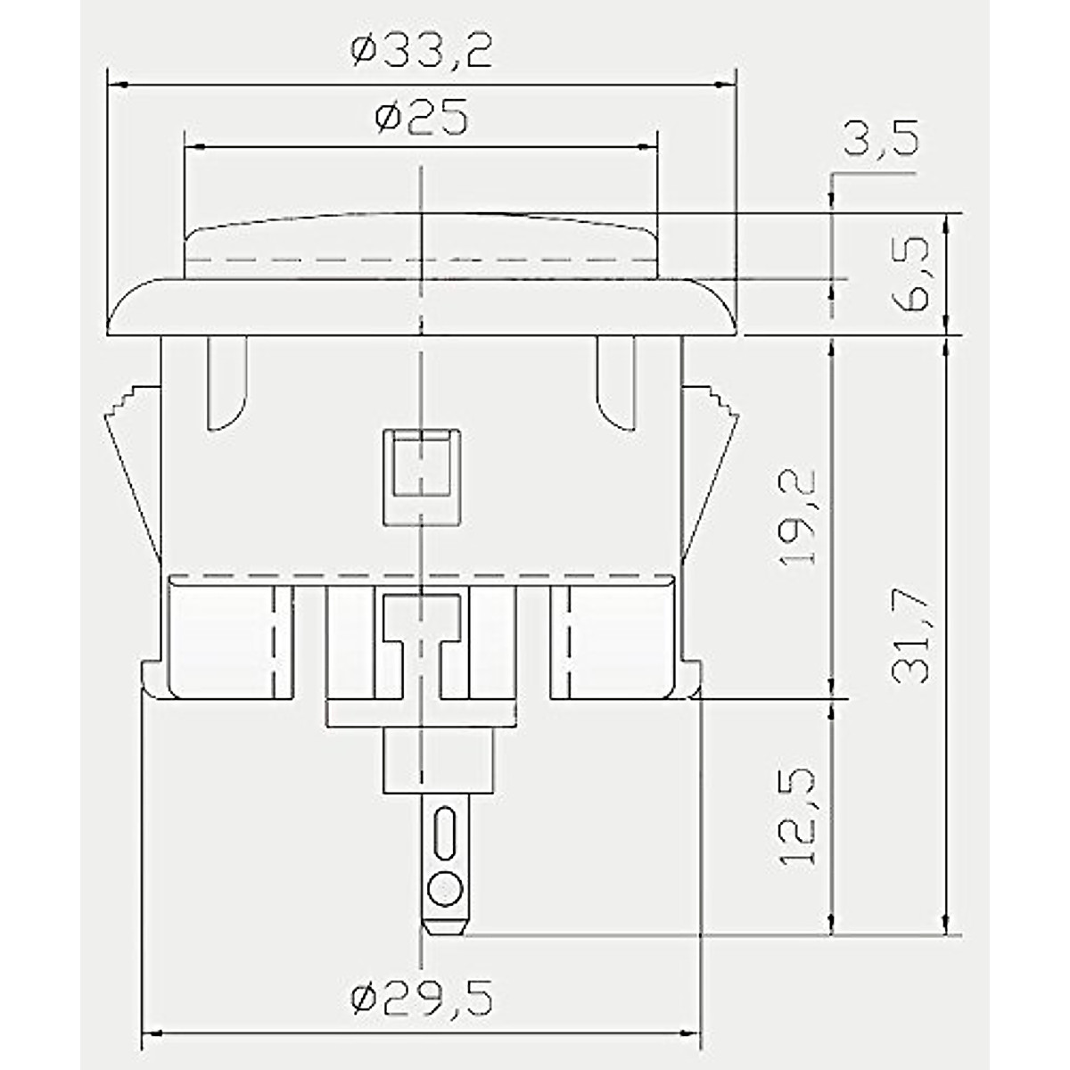 Sanwa 6 pcs OBSF-30 Original Push Button 30mm - for Arcade Jamma Video Game & Arcade Joystick Games Console (Black & Blue) S@NWA