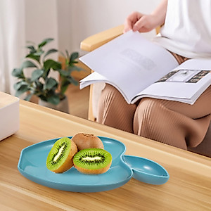 Kichvoe Apple Dumpling Plate Snack Plate Dipping Plates Sashimi Tray Japanese Snack Serving Tray Snack Dessert Plate Sushi Server Cake Server Plastic Snack Tray Fruit Child Mustard Vinegar