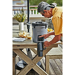 Stanley Quencher H2.0 FlowState Stainless Steel Vacuum Insulated Tumbler with Lid and Straw for Water, Iced Tea or Coffee, Smoothie and More, Black , 40 oz