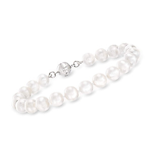 Ross-Simons 7-8mm Cultured Pearl Bracelet With Sterling Silver Magnetic Clasp. 8 inches