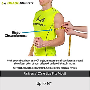 BraceAbility Cubital Tunnel Syndrome Brace - Ulnar Nerve Padded Elbow Splint for Sleeping and Daytime Support for Radial Neuropathy and Nerve Entrapment Treatment Pain-Relief and Recovery (Universal)