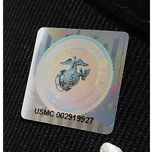 Trade Winds USMC Marines Seal 3-D Emblem EGA Marine Black Acrylic Adjustable Embroidered Baseball Hat Cap - Officially Licensed