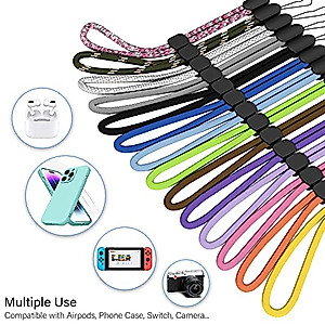 Oakxco Lanyard Compatible with Airpods Pro 2 Loop Adjustable Hand Wrist Nylon Strap, Lanyard for Cell Phone/Camera/Switch/iPods Pro 2nd/Airpods 1/2nd/3rd/Pro Case, Black