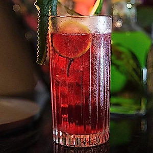 RCR 25753020006 Timeless Crystal Glassware Hi-Ball Glasses, Set of 6