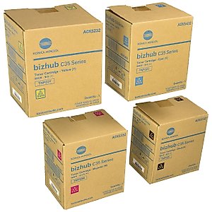 Konica Minolta BizHub C35 - Toner Cartridges (Black, Cyan, Magenta, Yellow) by Konica Minolta bizhub Color