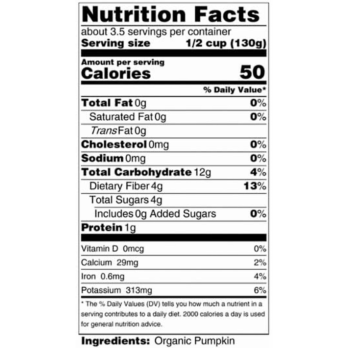 Farmer's Market Foods Canned Organic Pumpkin Puree, 15 Ounce (Pack of 12)