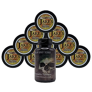 DC Crafts Nation Mud Bud Spittoon Skull Grave with 10 Cans Jake's Mint Chew Iced Coffee Caramel Swirl Pouches