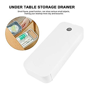 Zerodeko 2Pcs Desk Drawer Desk Storage Drawer Self-adhesive Drawer Hidden Desk Drawer for Bedroom Home Office Desk