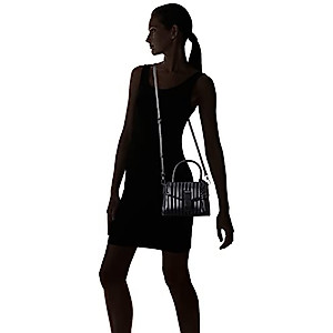 ALDO Women's Erilissax Top Handle Bag, Black/Black