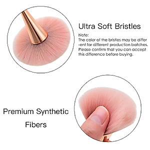 Super Large Mineral Powder Brush, Bronzer Kabuki Makeup Brush, Soft Fluffy Foundation Brush, Professional Powder Brush and Blush Brush for Daily Makeup (Grade color)