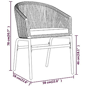 WHOPBXGAD 9 Piece Patio Dining Set Lawn Furniture,Patio Furniture Sets,Patio furnitureSui for patios, Gardens, lawns, Balconies, Poolside,Brown