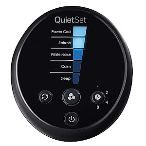 HONEYW HYF260BV2 QuietSet Oscillating Electric Tower Stand Fan (Black) (Renewed)