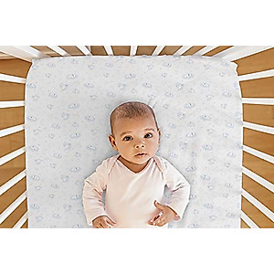 Serta PerfectSleeper Deluxe Crib Mattress Pad - 2 Pack – 100% Waterproof, Quilted Top, Fitted Protective Crib Mattress Pad, White