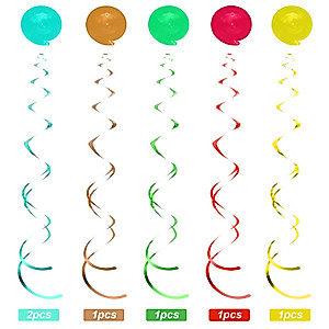 30 Pieces Sea Animals Hanging Swirl Decorations Under the Sea Birthday Party Ceiling Decor for Boys Girls Ocean Mermaid Creatures Baby Shower Tropic Fish Beach Party Favors Supplies