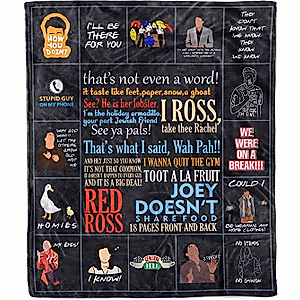 Taka Deal Personalised Friends Blanket Tv Show. Fleece Throw Friends Blanket with Dialogues for Friends Merchandise Fan. Best Gift for Christmas & Birthday. (Friends Blanket 2, 60" X 80")