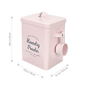 Cabilock 1 Set Laundry Powder Container with Lid Iron Washing Powder Bucket Laundry Powder Holder