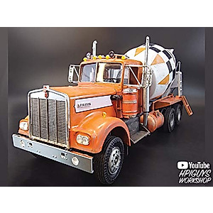 Round 2 Unknown AMT Kenworth/Challenge Transit Cement Mixer 1:25 Scale Model Kit (AMT1215)