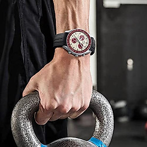 Bands for Moonswatch Watch,Curved No Gap Rubber Strap Compatible with Omega X Swatch Moonswatch Speedmaster/Rolex/SEIKO 20mm Watch,Swatch Omega Moonswatch Speedmaster Watch Replacement Band Men Women