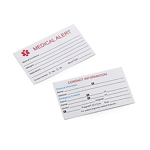 2Pcs Rose Gold Medical Alert ID Tag for Medical Alert Bracelet | Curved Comfort Design - Free Customize Engraved Medical Tag Set