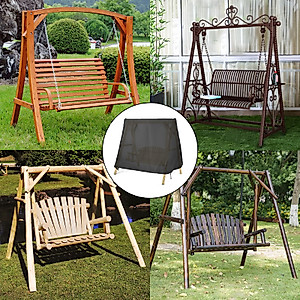 Kasla Outdoor Swing Cover, A Frame Patio Swing Cover,Swing Cover for Outdoor Furniture Porch Cover Glider Hammock Cover Waterproof 72" LX55 WX67 H