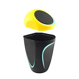 Daliuing Trash Can Wastebasket Car Trash can Recycling Bins for Bathrooms, Kitchens, Home Offices, Dorm Rooms
