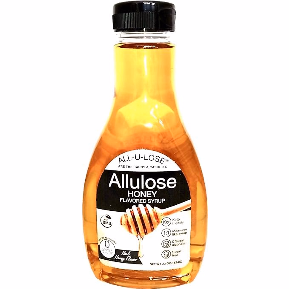 Allulose Natural Honey Flavor 22oz 1-Pack (1-Pack)