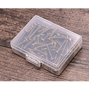 Mini Skater M3 ×16mm Bronze Cross Flat Head Tapping Wood Screws with Oxide and Wax Screws, 100PCS