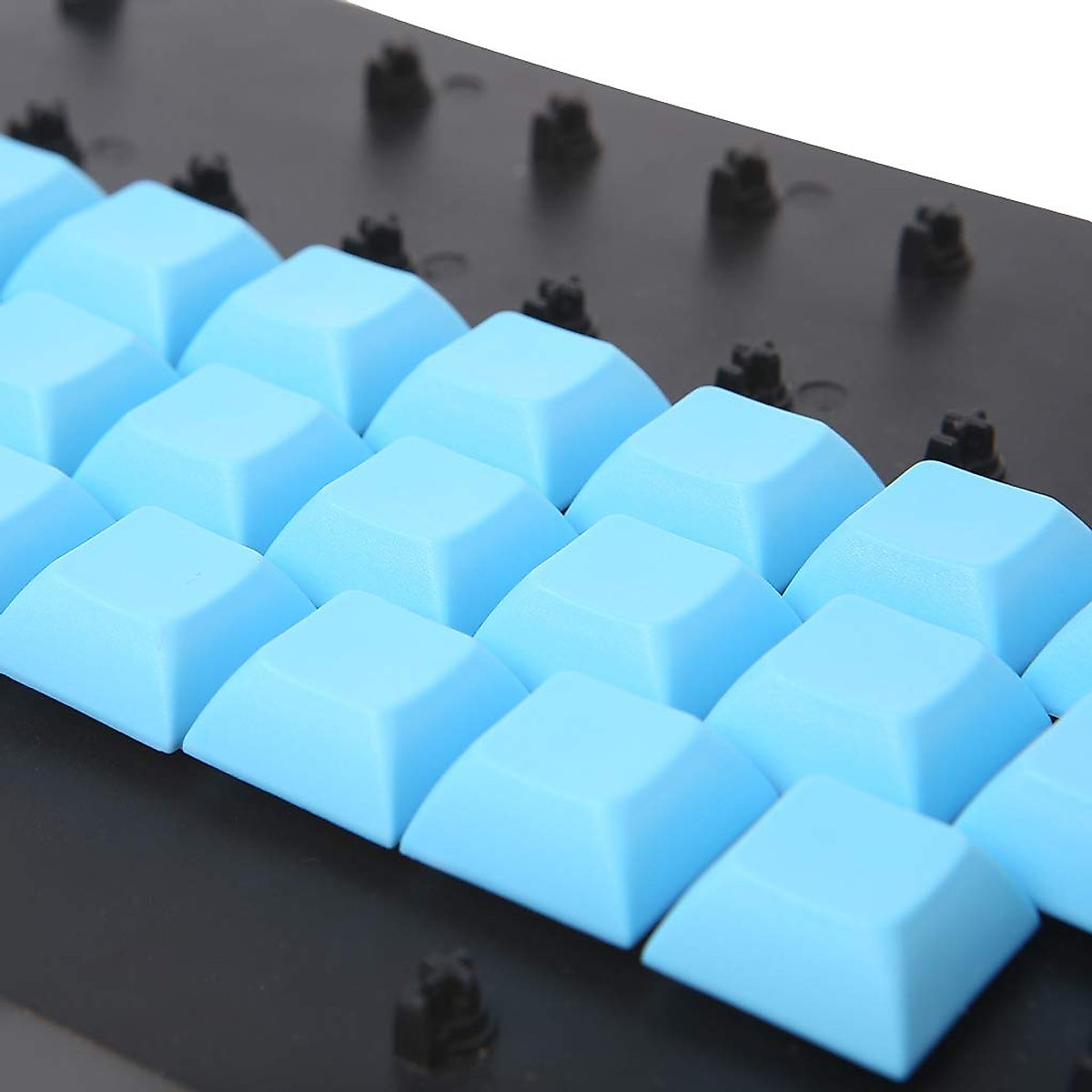 Y-QUARTER PBT Keycaps DSA 1u Blank Printed Keycaps for Gaming Mechanical Keyboard,Suit for Game Lover Gifts, Multicoloured, one size